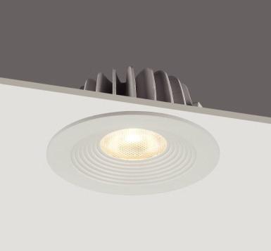 China High IP Rate LED Recessed Downlight 7 Watt Luminous Flux 560lm White / Black / Silver for sale
