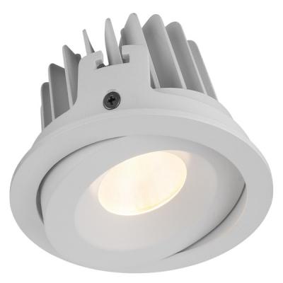 China High Quality IP54 15W COB LED Recessed Die-casting Adjusatable Downlight for sale