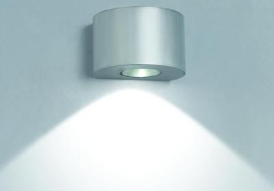 China 1 * 3W Round Led Wall Lights LED Residential Lighting 50000hours 2700 - 3000K for sale