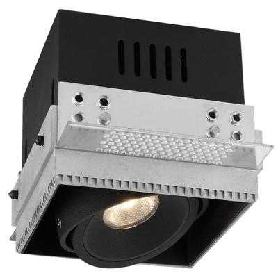 China Architectural LED Recessed Downlight Trimless Square Spotlight IP20 7W 560lm for sale