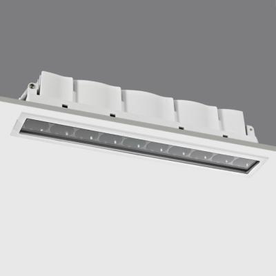 China IP44 Water Resistant Commercial Led Downlights , 10 Heads Recessed Cree LED Linear Downlight 21W for sale