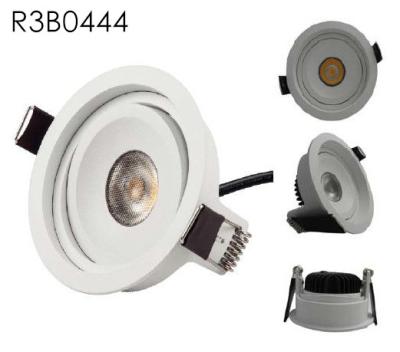 China Mini 7W Tiltable 2700K Warm White LED Recessed Downlight COB 560LM Aluminum Cut out 85mm/R3B0444 for sale