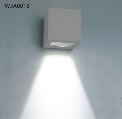 China Square Pure Aluminium Outdoor LED Wall Lights COB 6W LED Outdoor Wall Lamp IP54 for sale