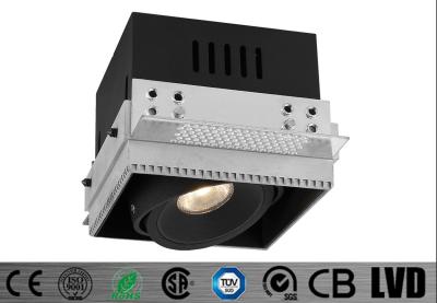 Cina Dimmable ha condotto il punto Downlights, Downlight principale quadrato economizzatore d'energia 30 gradi ribaltabili in vendita