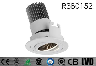 Cina La PANNOCCHIA bianca rotonda del fuoco LED di rifinitura della lega di alluminio della disposizione 15W 2700K-3000K Dimmable del diametro 95*H120MM 24deg 380mA giù si accende in vendita