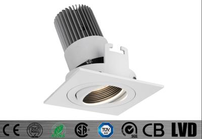 Cina L'inclinazione regolabile quadrata interna 2700-3000K del diametro 95*95*H 100MM 9W 30deg riscalda l'alluminio bianco LED messo giù illuminazione in vendita