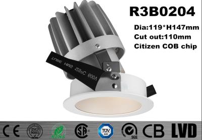 Cina Hotel commerciale Downlights di Downlights LED LED del punto tenue rotondo ribaltabile di 25 gradi in vendita