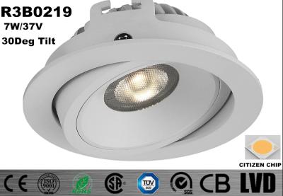 Cina Mini alluminio ribaltabile messo di bianco di 7 watt di Downlights del punto regolabile del LED in vendita