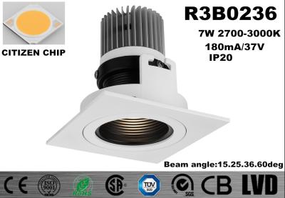 Cina Spolverizzi il rivestimento che finisce il punto Downlights 15/25/36/60 gradi del LED dell'angolo d'apertura in vendita