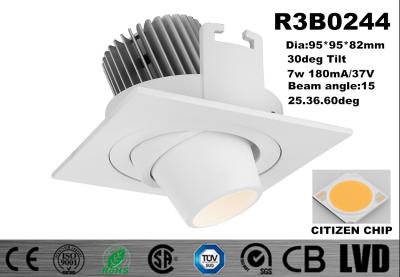 Cina Il nuovo modulo 7w ha messo 2700-3000K IP20 tenue bianco di alluminio regolabile il LED Downlights in vendita