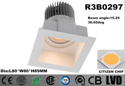 Cina Il punto bianco Downlights del CITTADINO moderno LED di profilo 80 * 80 * 89mm quadra 7 watt 3000K in vendita