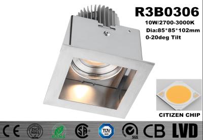 Cina 10W ribaltabile 3000K Dimmable regolabile ha condotto Downlights con differenti angoli d'apertura in vendita