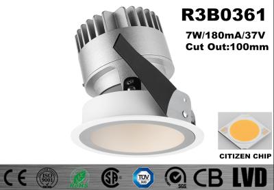 Cina Della disposizione 3000K di inclinazione dell'alluminio LED Downlight 30 gradi regolabili sottili rotondi su luminosa in vendita