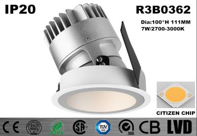 Cina 7W il CITTADINO bianco di alluminio Dimmable ha condotto Downlights con buon effetto della luce in vendita