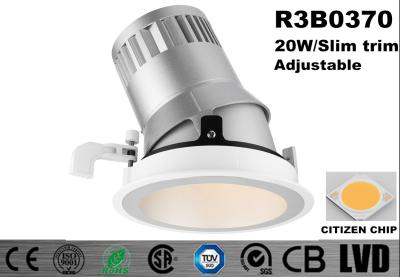 Cina 20W alluminio messo rotondo LED Downlights di alta luminosità di Downlights del punto di inclinazione LED in vendita