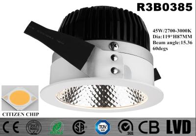 Cina Il Ra interno 80 Dimmable regolabile di Downlights del punto del CITTADINO LED ha condotto Downlights in vendita