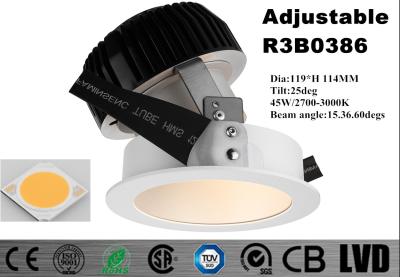 Cina CITTADINO tenue economizzatore d'energia di Downlights della PANNOCCHIA commerciale rotonda regolabile 45W in vendita