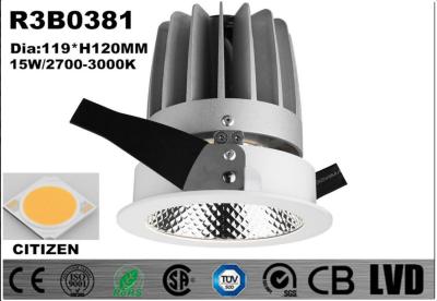 Cina 15W il CITTADINO tenue fisso LED di Downlights del punto rotondo dell'alluminio LED giù si accende in vendita