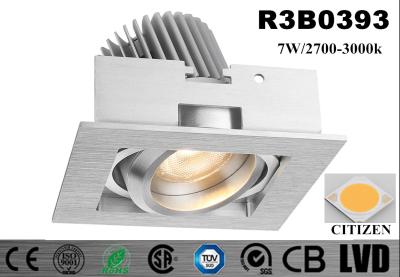 Cina Punto moderno regolabile quadrato Downlights 7W 2700k - del LED CITTADINO 3000K su luminoso in vendita
