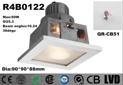 Cina il punto Downlights di Dimmable LED di vetro glassato di 50W GU5.3 anti- frusta 90 * 90 * 88mm in vendita