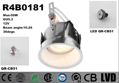 Cina Della disposizione rotonda interna di IP20 Gu5.3 alto PF 0,9 Ra principale commerciale 80 di Downlights in vendita