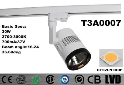 Cina la pista interna commerciale ribaltabile di 30W Dimmable accende alto luminoso bianco caldo in vendita