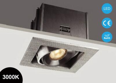 China 7W Square Adjustable COBLED Recessed Downlight , Led Ceiling Spotlights 3000K 37V CE RoHs for sale