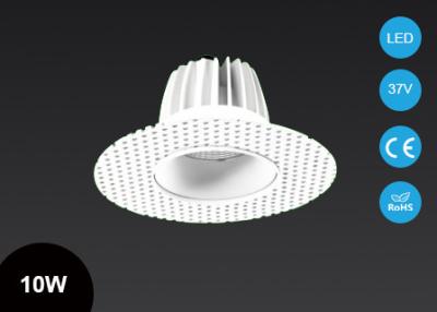 China Anti glare 10W Trimless COB LED Downlight 76mm Cut Out Warm White 37V Pre-buried Frame Design for sale