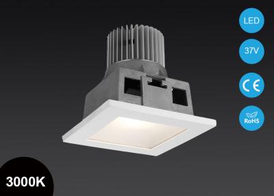China IP40 10W 4 Inch Square Diammable COB LED Ceiling Downlight Cut Out 76*76mm for sale