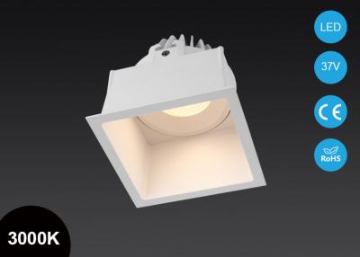 China IP54 Classic Design 15W Dimmable Square COB LED Downlight Focus Adjustable Anti-Glare Recessed Mounted Lamp 3000K 37V for sale