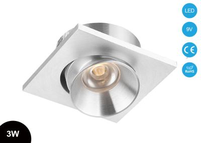 China IP44 3W  Adjusatable Square 2 Inches Recessed Mini Size CITIZNE COB  LED Ceiling Spot  Llight for sale
