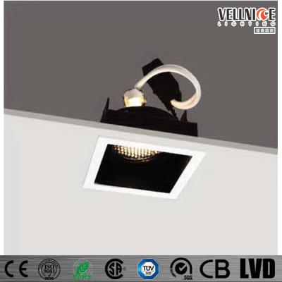 China 30 Degree Tilt MR16 Recessed LED Downlight Square Shape , Led Ceiling Downlights for sale
