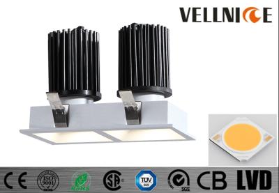 Cina Doppio dispositivo di alluminio quadrato capo Downlights di alluminio messo ribaltabile per l'hotel in vendita