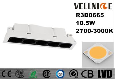China 10.5W 700mA White LED Recessed Downlight with Aluminum Alloy 3000K Fixed Excellent Lighting Performance for sale