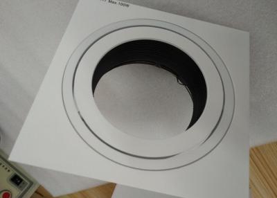 China Max 75W G53 Square Tiltable LED Recessed Downlight Anti-Glare Reflector For Hotel for sale