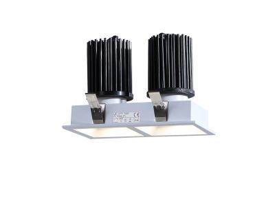 China Vellnice Double Heads Adjustable 2*15W Square Recessed Lighting R3B0621 for sale