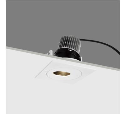 China Square Face Cover Adjustable LED Recessed Downlight 37V 250mA 10W Ra80 for sale