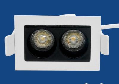 China Double Head Led trim Recessed Downlight Laser Blade 4w Anti Glare 4000k Cct for sale