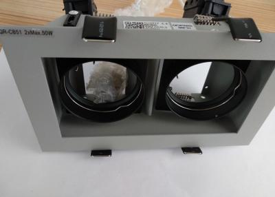 Cina Doppio interno massimo capo di Downlights IP20 del punto di 2*50W LED 0-30 gradi ribaltabili in vendita