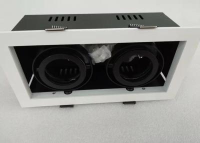 China Double - Head Tiltable MR16 LED Recessed Downlight Max 2*50W For Pharmacy . Bank for sale