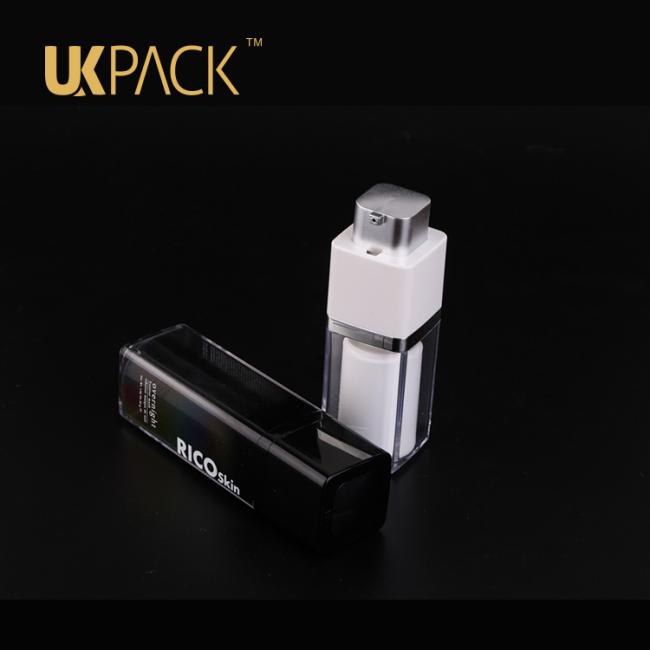 Competitive Price 50ml Rotary lifting PMMA airless pump bottle