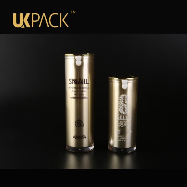 Competitive Price Double layer airless bottle for skin care,PMMA Cosmetic bottle