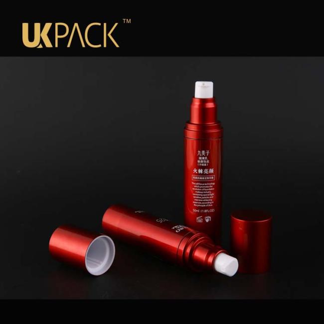 Assessed supplier 50ml-80ml-120ml Double layer PMMA airless bottle cosmetic,airless bottles 50 ml high quality