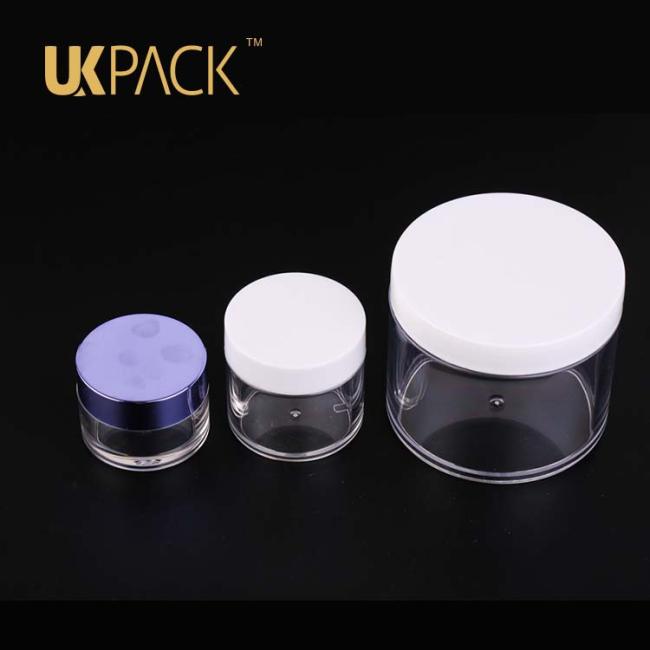 Hot selling fashionable different capacity PETG cream jar,plastic jar cosmetic
