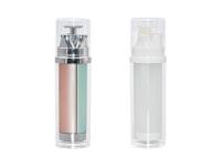 China Multifunctional Skin Care Acrylic Packaging Bottle For Holding Three Liquid 15ml for sale