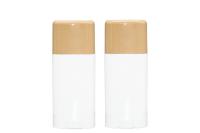 China 1.3oz PP Plastic Oval Deodorant Stick Container With Flat Top Cap 40g for sale