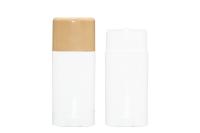 China 1.3oz PP Plastic Oval Deodorant Stick Container With Flat Top Cap 40g for sale
