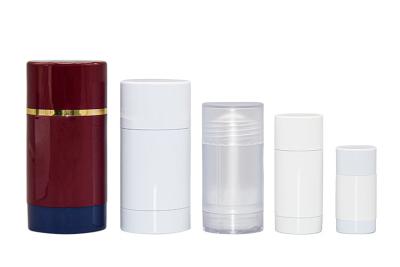 China AS Plastic Round Deodorant Container Sticks Packaging 6g 15g 30g 50g 75g for sale