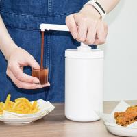 China 1250ml Plastic Container Ketchup Pump Non Spill for sale