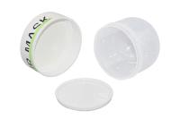 China 100g 240g Cosmetic Cream Jars Container PP Round Bottom for sale